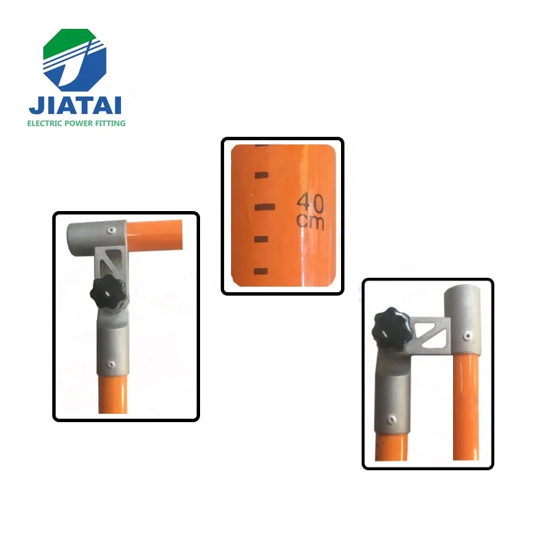 20FT Telescopic Fiberglass Height Measuring Stick - Quick Load Light Weight