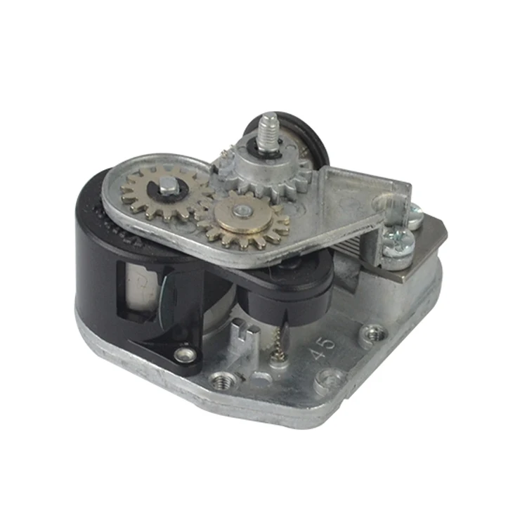 18 Note Music Box Movement with Center Rotating Shaft