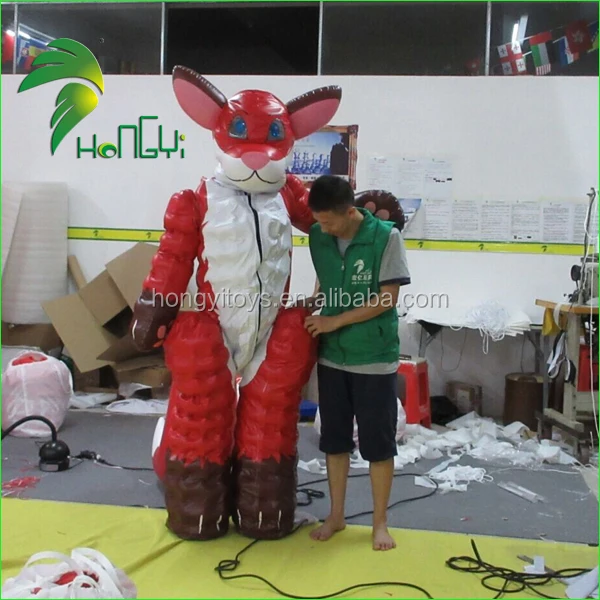 Customized Inflatable Animals Costume,Inflatable Fox Suit With Double ...