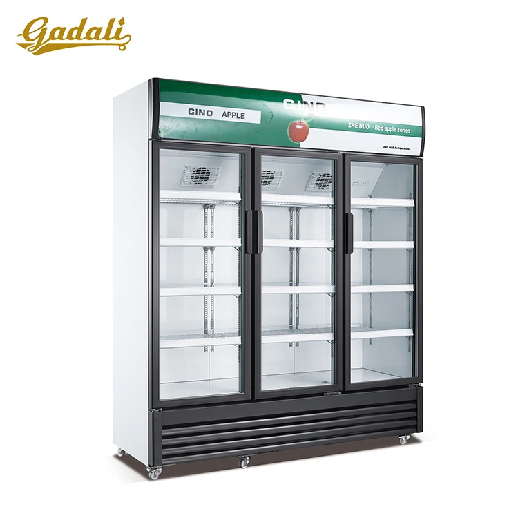 Refrigerator showcase with sliding doors+display showcase refrigerator ...