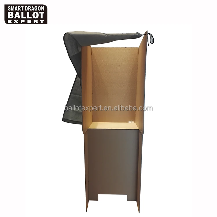 display cardboard voting polling station voter ballot booth stand ...