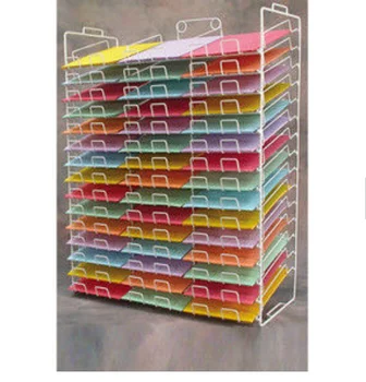 New 45 Slot Scrapbook Paper Wire Rack Display 8.5"x 11" - Buy Wall Rack ...
