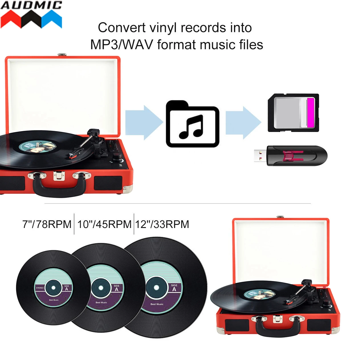 Bluetooth Tonearm Electric Cartridge Vintage Needle Record Technics Dj ...