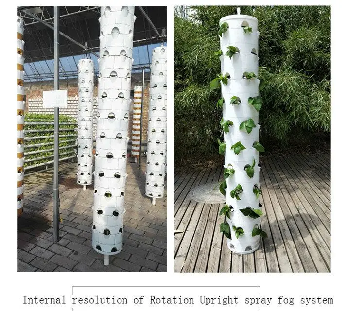 Hydroponics Rolling Benches Vertical Farming Rotating Aeroponic Tower ...