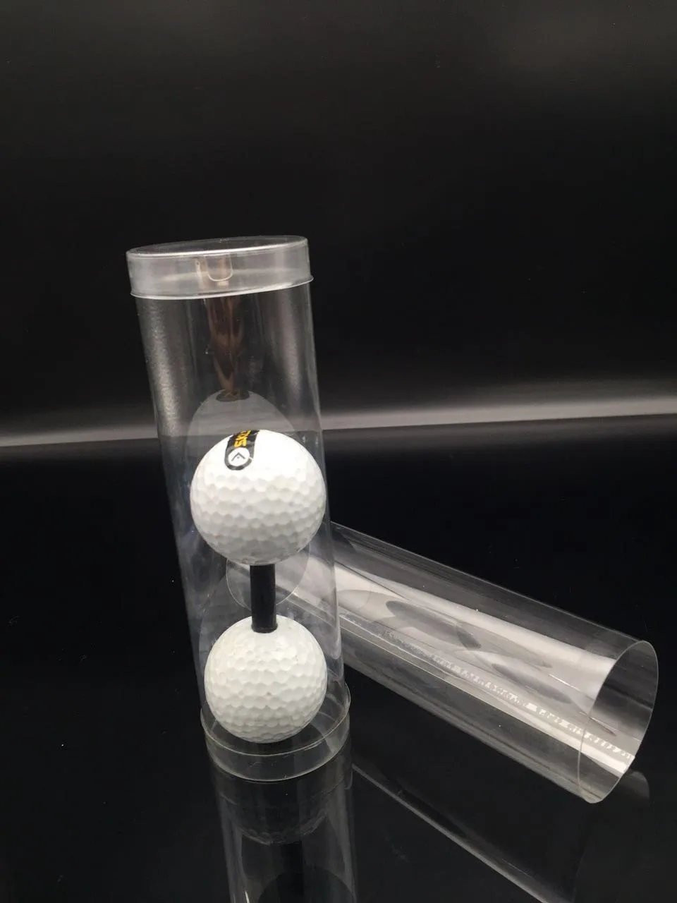 OEM Clear Plastic PVC Cylinder Tube for Golf Balls & Gifts
