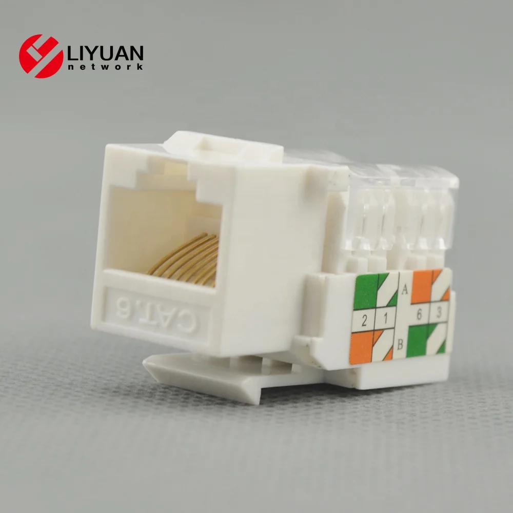 UTP Cat6 Keystone Jack Krone Rj45 Modularjack for Networking