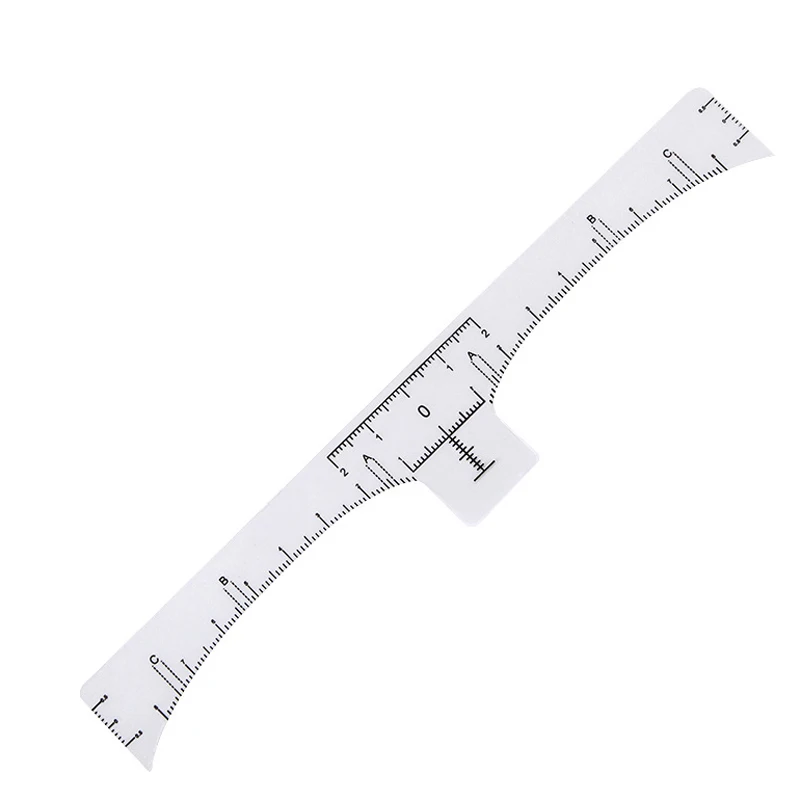 100 Pack Eyebrow Ruler - Disposable Brow Measuring Tool