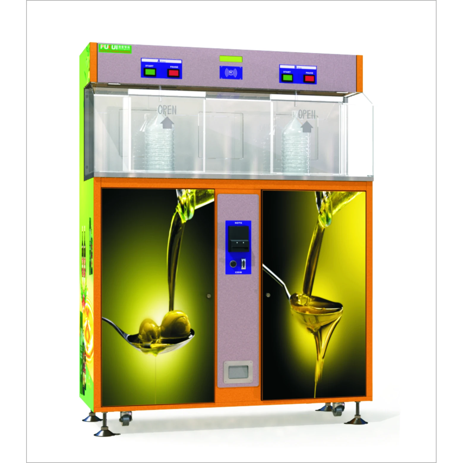 Double Outlets Olive Oil Vending Machine| Alibaba.com