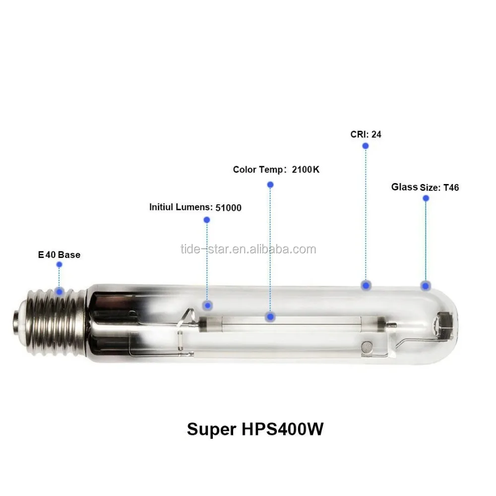 250W High Pressure Sodium Lamp - Efficient Plant Growth