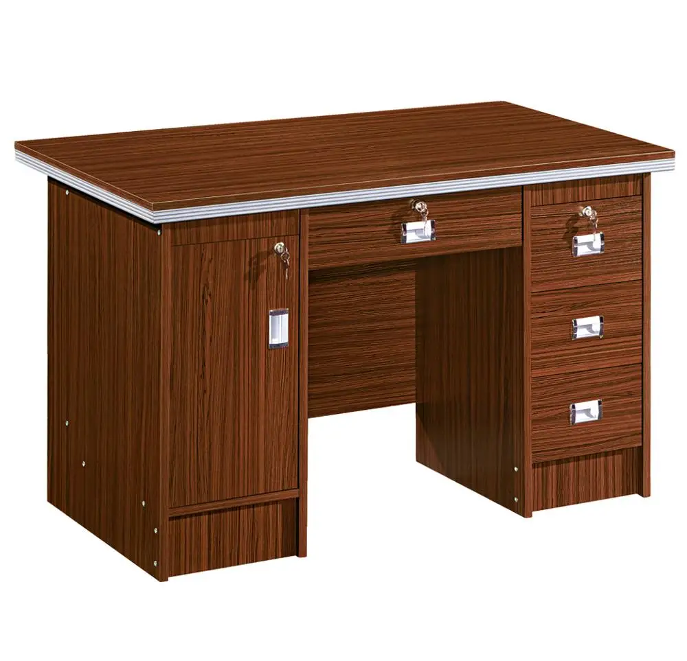 Study Laptop Living Room Stylish Long Steel Wood Desktop Desk Meeting ...