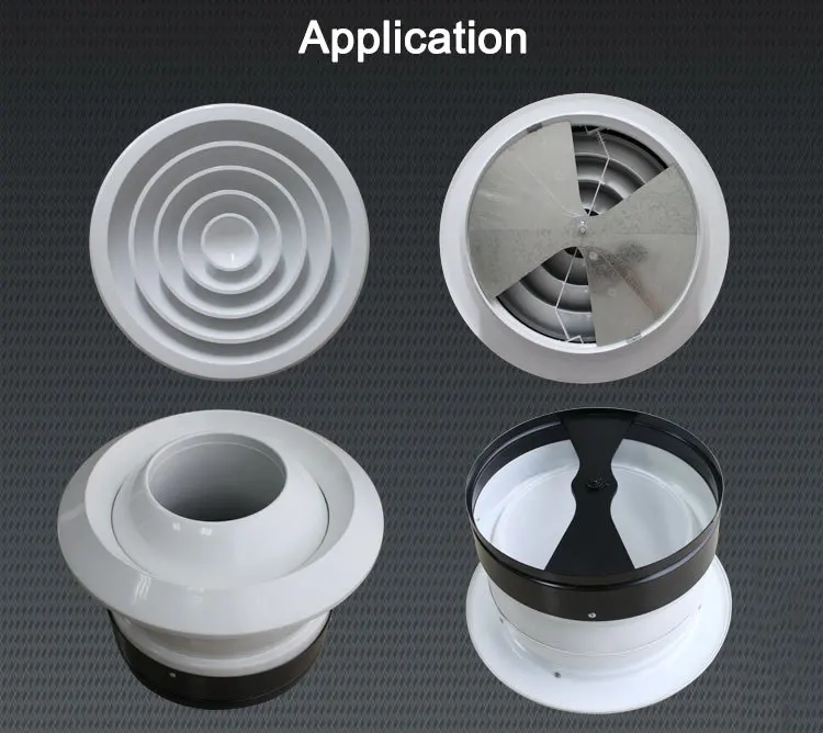 HVAC System Ventilation - Durable Galvanized Metal Diffuser