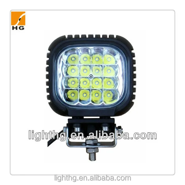 Hg-901 kare parlak 48W led farı, 16*3w 4x4 otomatik çalışma ışık led ...