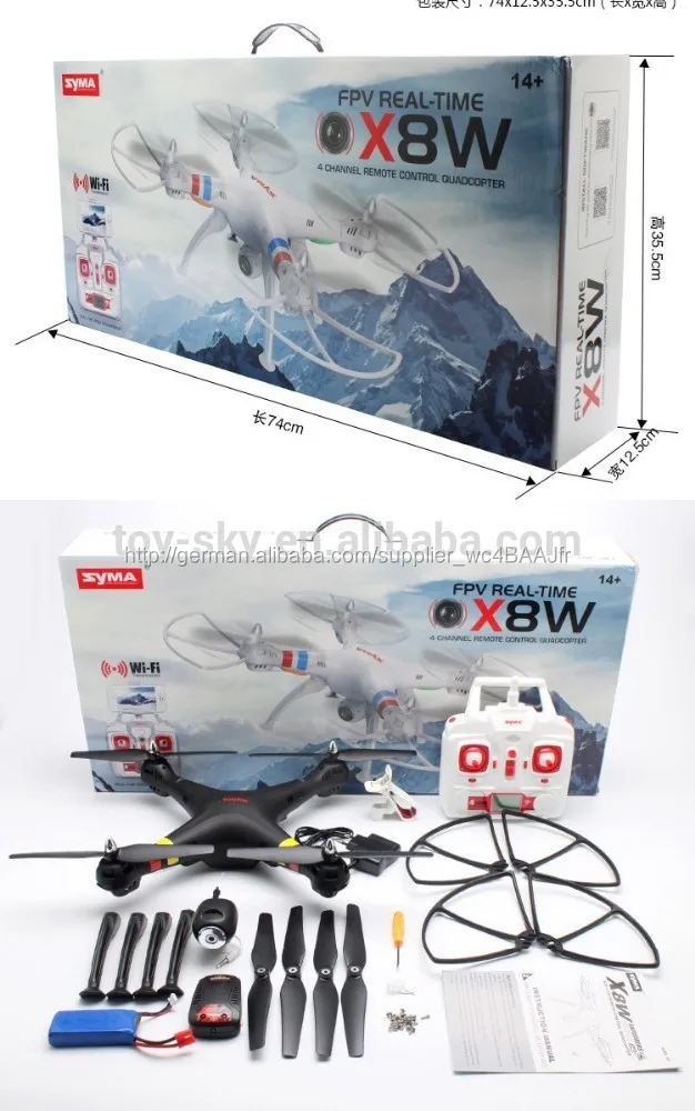 Neue Version syma x8w wifi Echtzeit Video 2 4 g 4 kanal 6 achsen Venture fpv rc drohne quadcopter mit wlan kamera vedio hd cam Alibaba