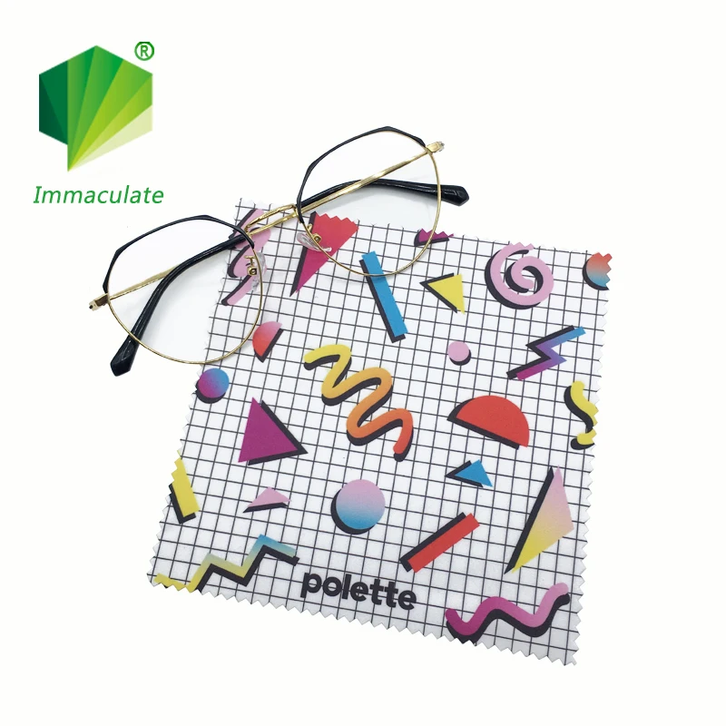 Blank Cloth 15x15cm Microfiber 100%polyester Cleaning Wiper Cloth For ...