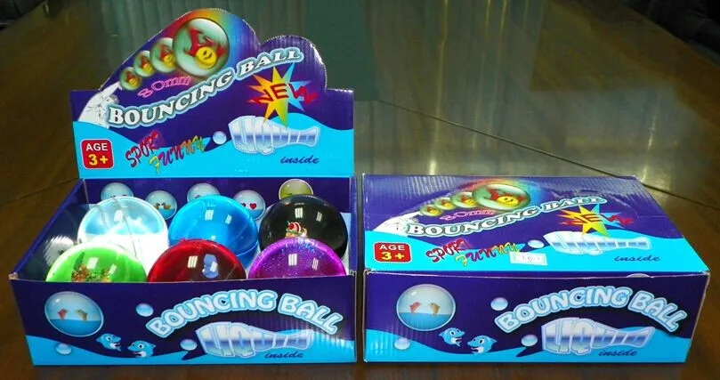 Kawaii 45mm 60mm 80mm Liquid Glitter Stress Ball Toy Tpu Rubber Bouncy ...