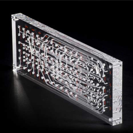 Diffusion Bonding Of Perspex Plastic Header Cnc Drilled Tiny Internal ...