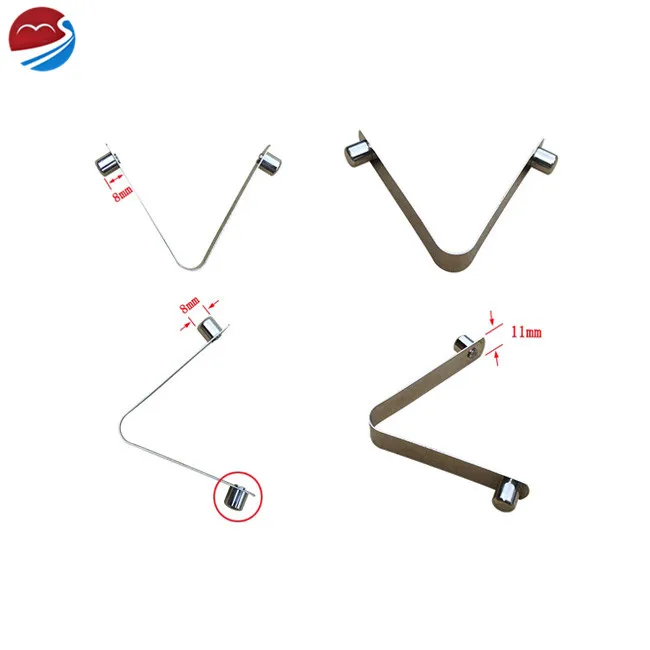 Factory customized stainless steel v shaped flat metal lock double ...