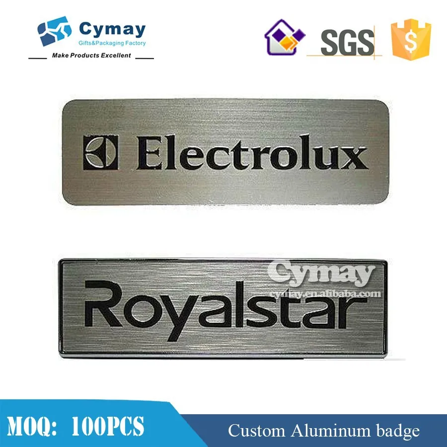 Custom Aluminum Badge Aluminum Label Nameplate - Buy Aluminum Badge ...