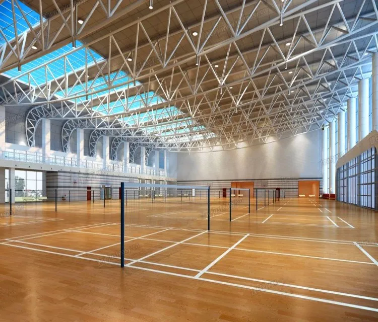 Light Steel Truss Roof Structure Sport Hall Tennis Court Space Frame ...