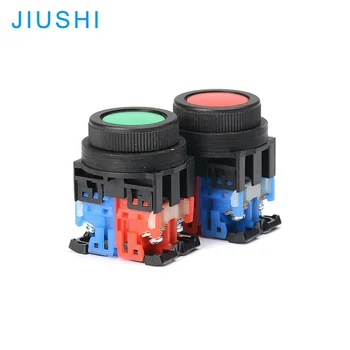 Ar30for Flat Head Push Button Switch Automotive Momentary 30mm Red ...