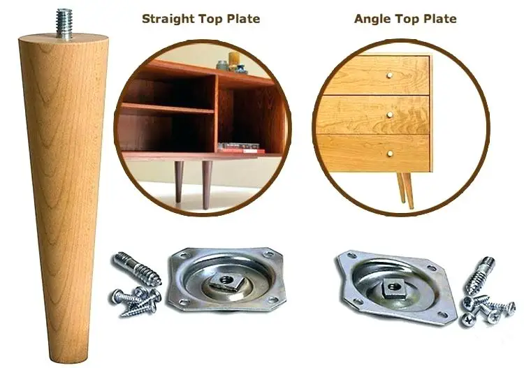Antique Solid Wood Square Furniture Legs for Turning Sofa Feet