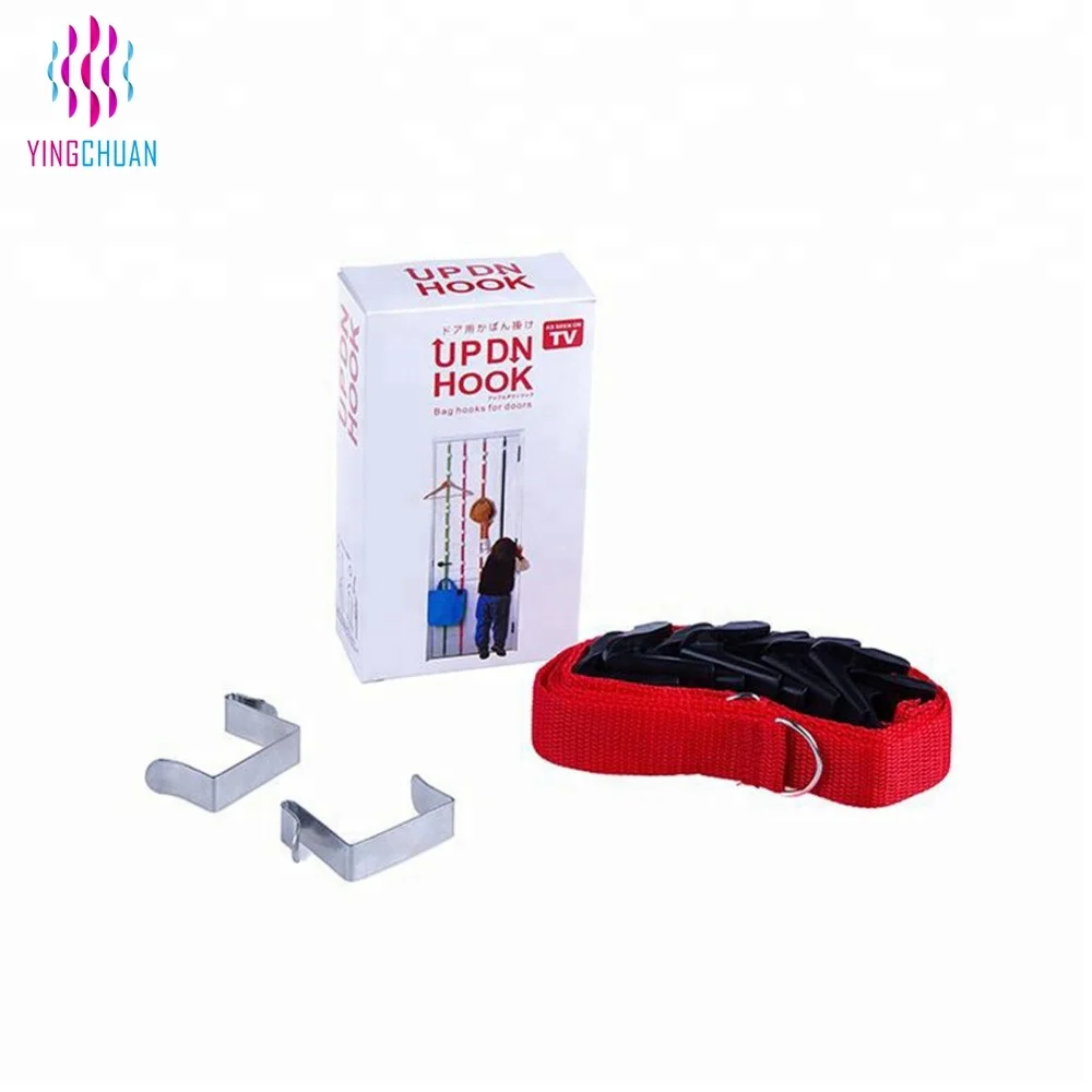 Adjustable Over Door Straps Hanger Hat Bag Coat Clothes Rack Organizer ...