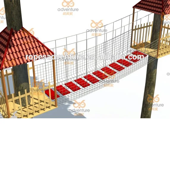 Wire steel rope net bridge, children outdoor playground bridge| Alibaba.com