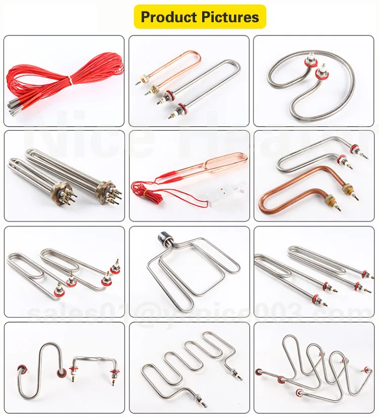 Double-headed Straight Tube Heating Element Tubular Air Heater - Buy ...