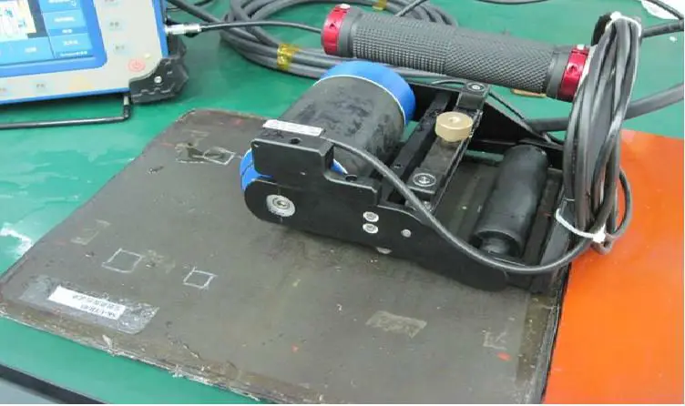 Ultrasonic Wheel Phased Array NDT Probe for Corrosion Inspection