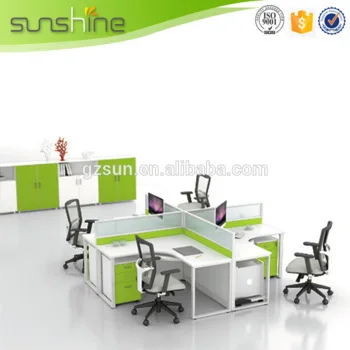 Modular Workstation Office Desk with Side Cabinet