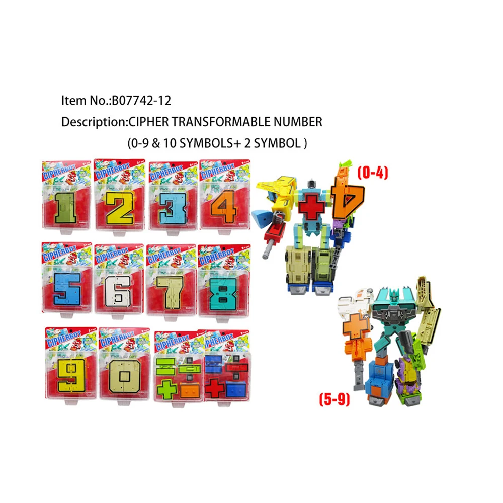 10 In 1 Plastic Number Transformable Diy Child Toys,Funny Number ...