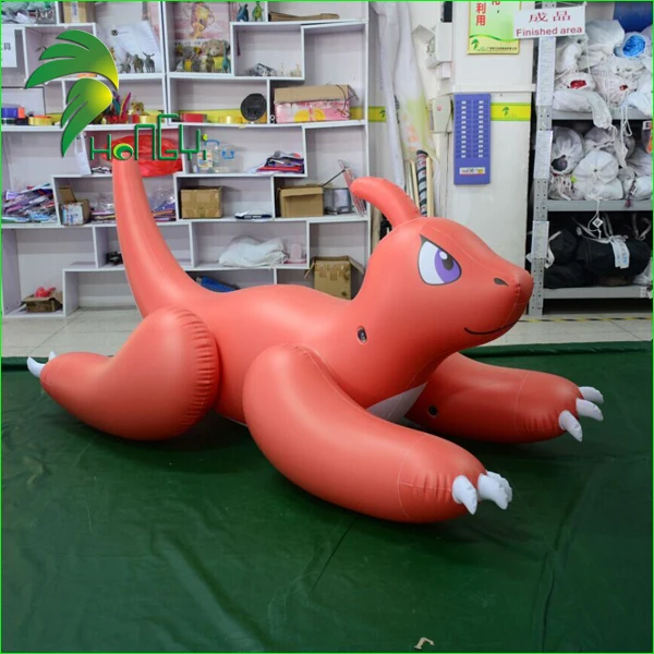 Customized Inflatable Animal Mascot Character Model Ride On Air Fiery ...