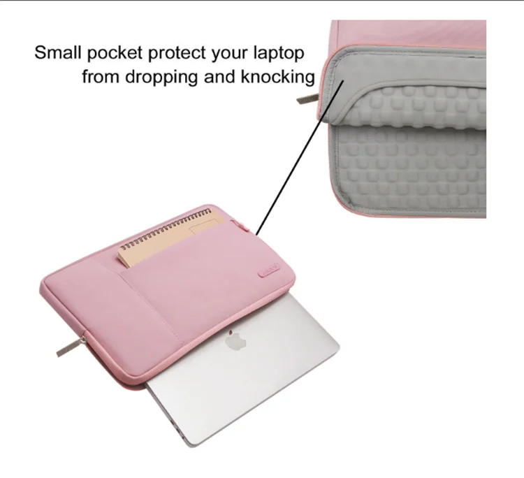 Waterproof Neoprene Pink Laptop Sleeve Bag for Women - Custom OEM