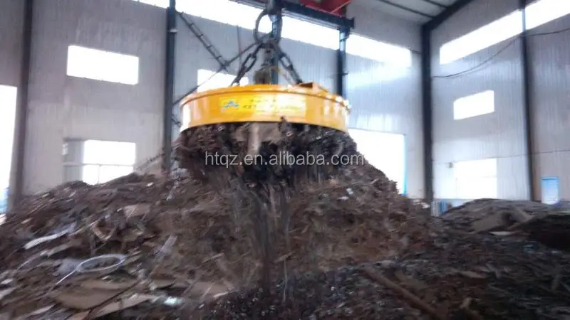 Round Scrap 2 Ton Lifting Magnet Electric Lifting Magnet Dc Motor Ring ...