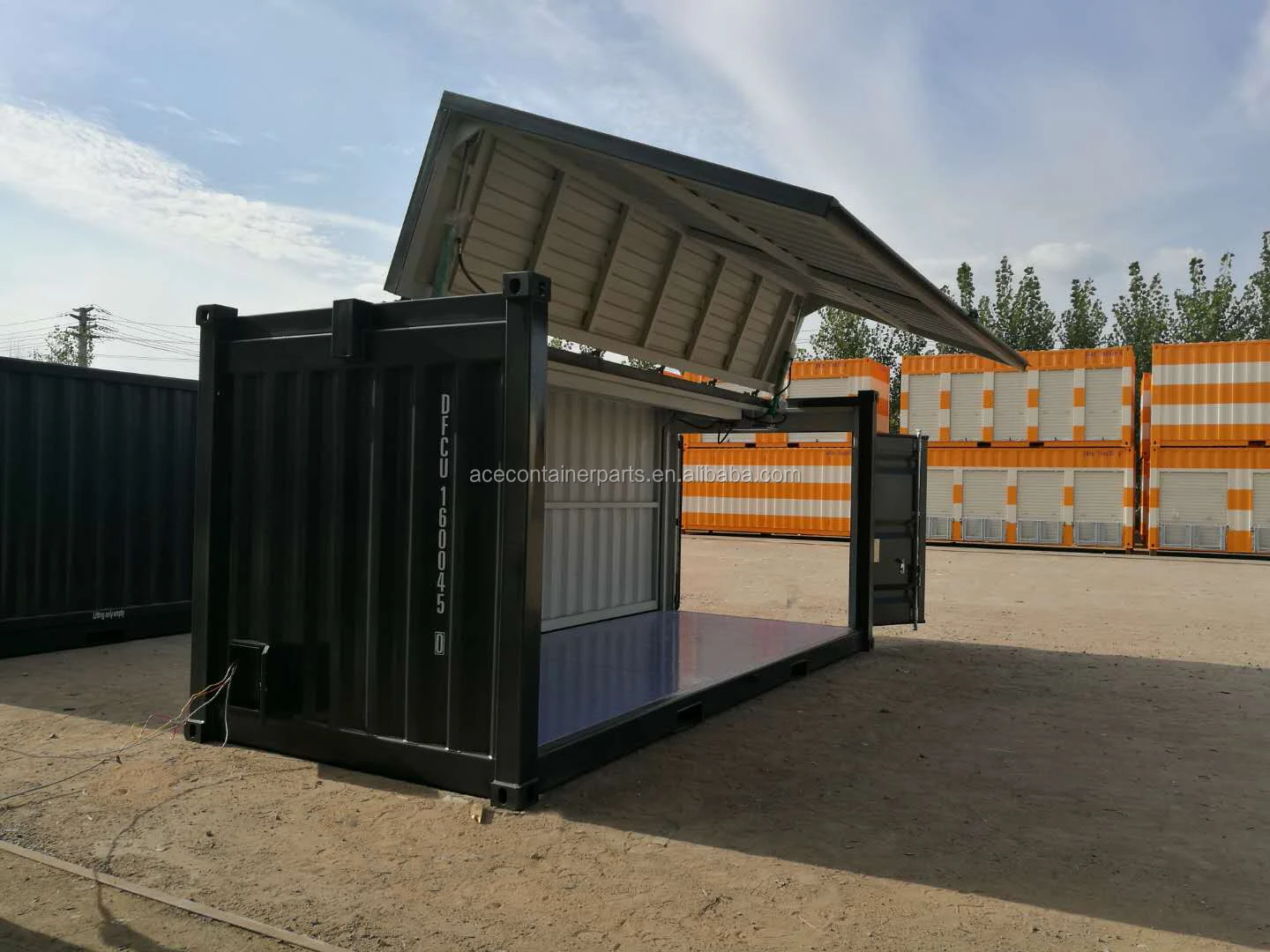 20ft Open Side Wing Flying Hydraulic Cylinder Electrical Steel Dry ...