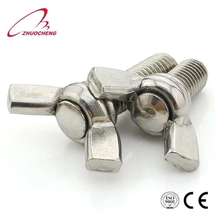 Stainless Steel Folding Wing Nut Screw with ISO9001