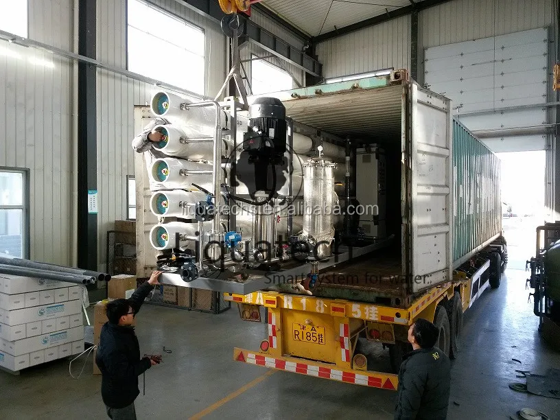 Skid-mounted Ro Seawater Desalination Container Portable Seawater ...