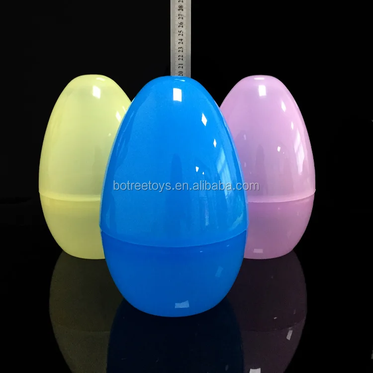 Oem Customizable Colors Giant 8 Inches Plastic Surprise Egg Capsule ...