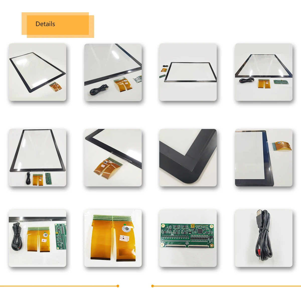 65" Pcap Touch Screen Foil Film Work Through Glass For Interactive ...