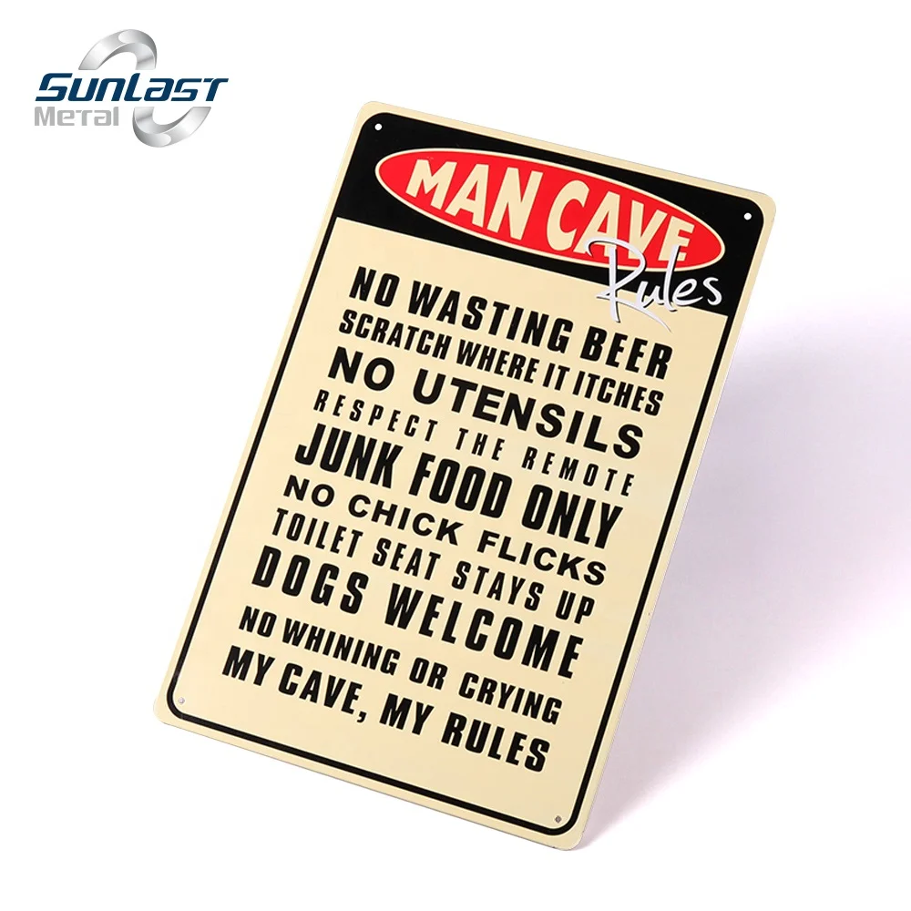 Metal Crafts Embossed Aluminium Tin Signs Vintage Advertising Slogan ...