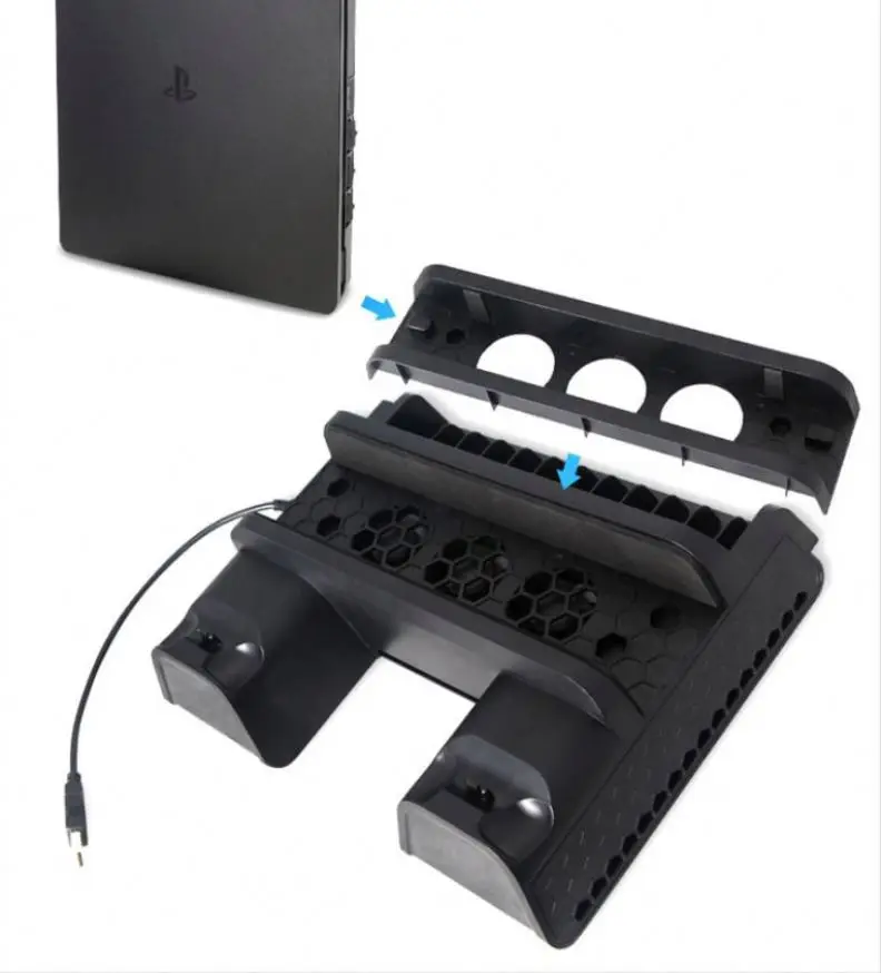 Console Cooler Holder For Vertical Ps4 Controller Led Stand - Buy For ...