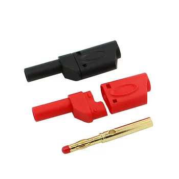 4mm Insulated Safety Stackable Shrouded Stackable Banana Male Female ...