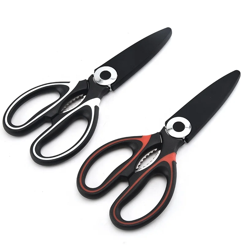 Heavy Duty Multi-Purpose Utility Scissors Stainless Steel Kitchen ...