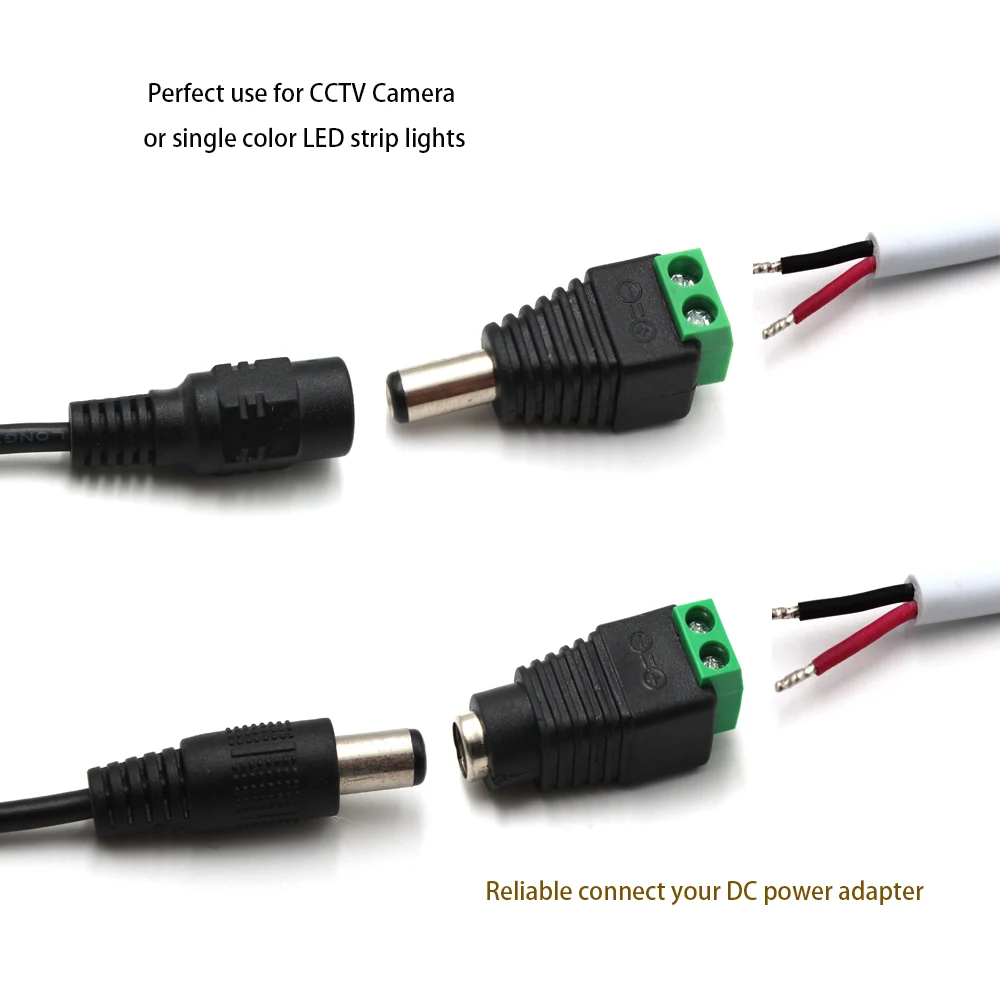Laptop Dc Tip Adapter 2pin Green Terminal To Dc5521 Female And 5521 ...