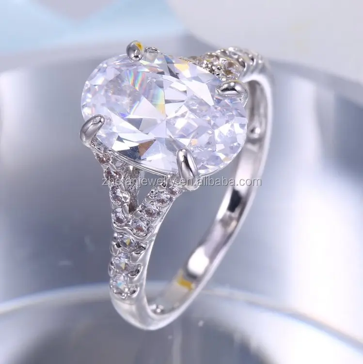 Explosive Fashion Temperament Jewelry Zircon Ring Brass Rings Jewelry ...