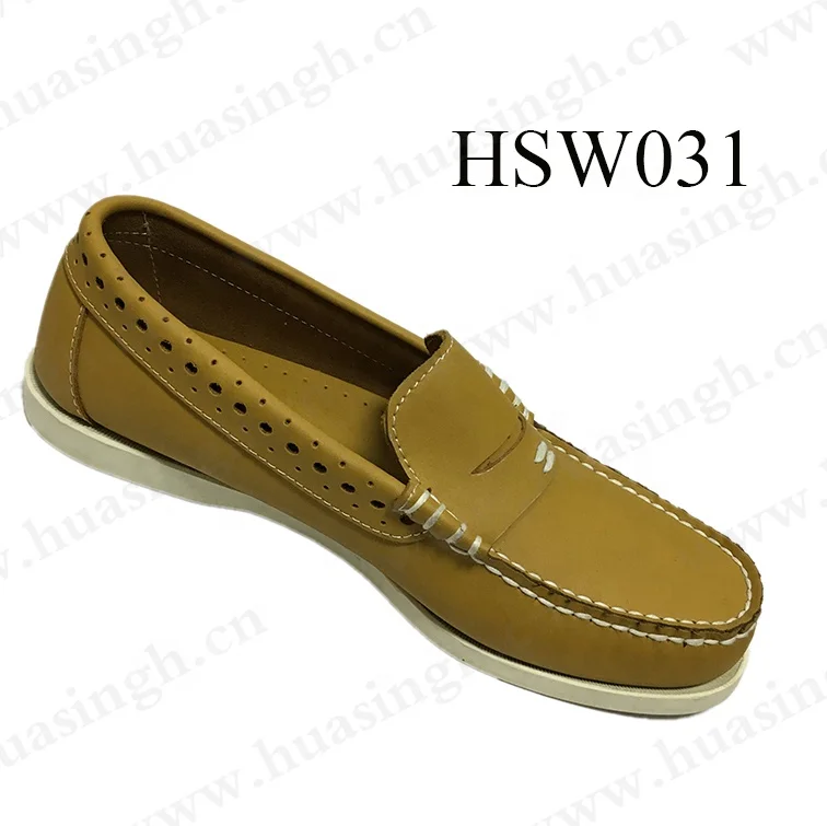 Zh,Factory Cheap Price Full Genuine Leather Casual Boat Shoes Honey ...