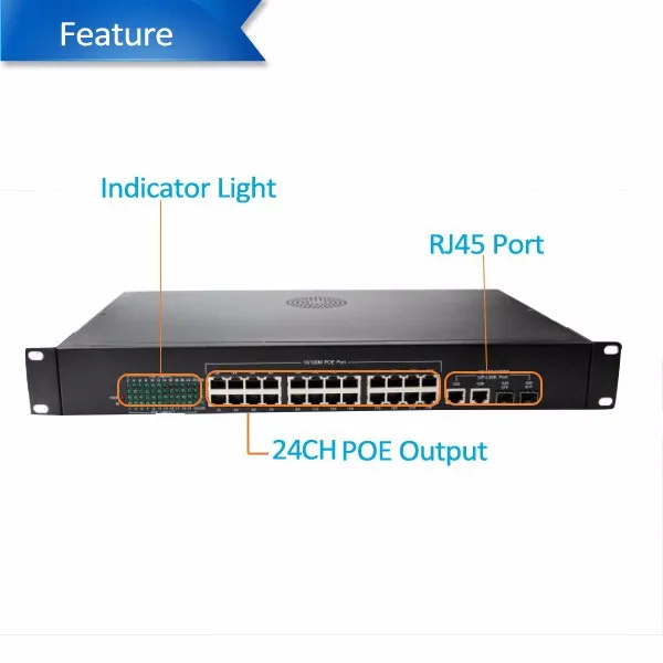 4/8/16/24 Port POE Switch - Power and Efficiency for PTZ Cameras