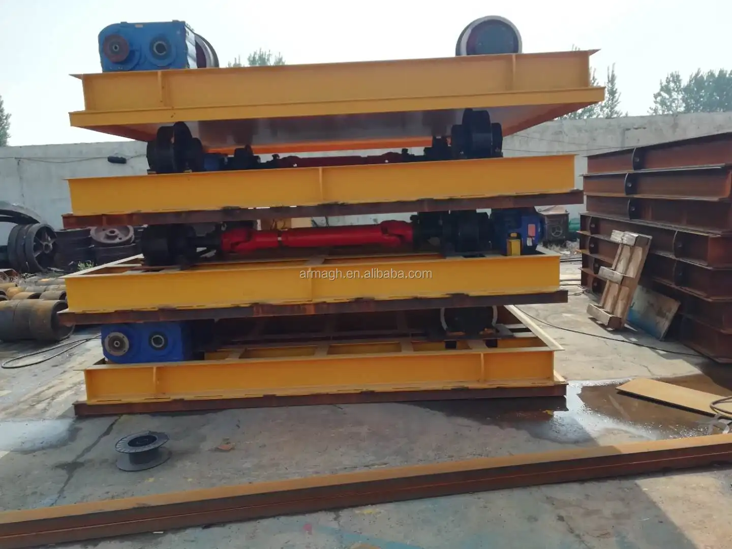 Electric Trolley Pallet Transfer Carts Trackless Electric Move Flat ...