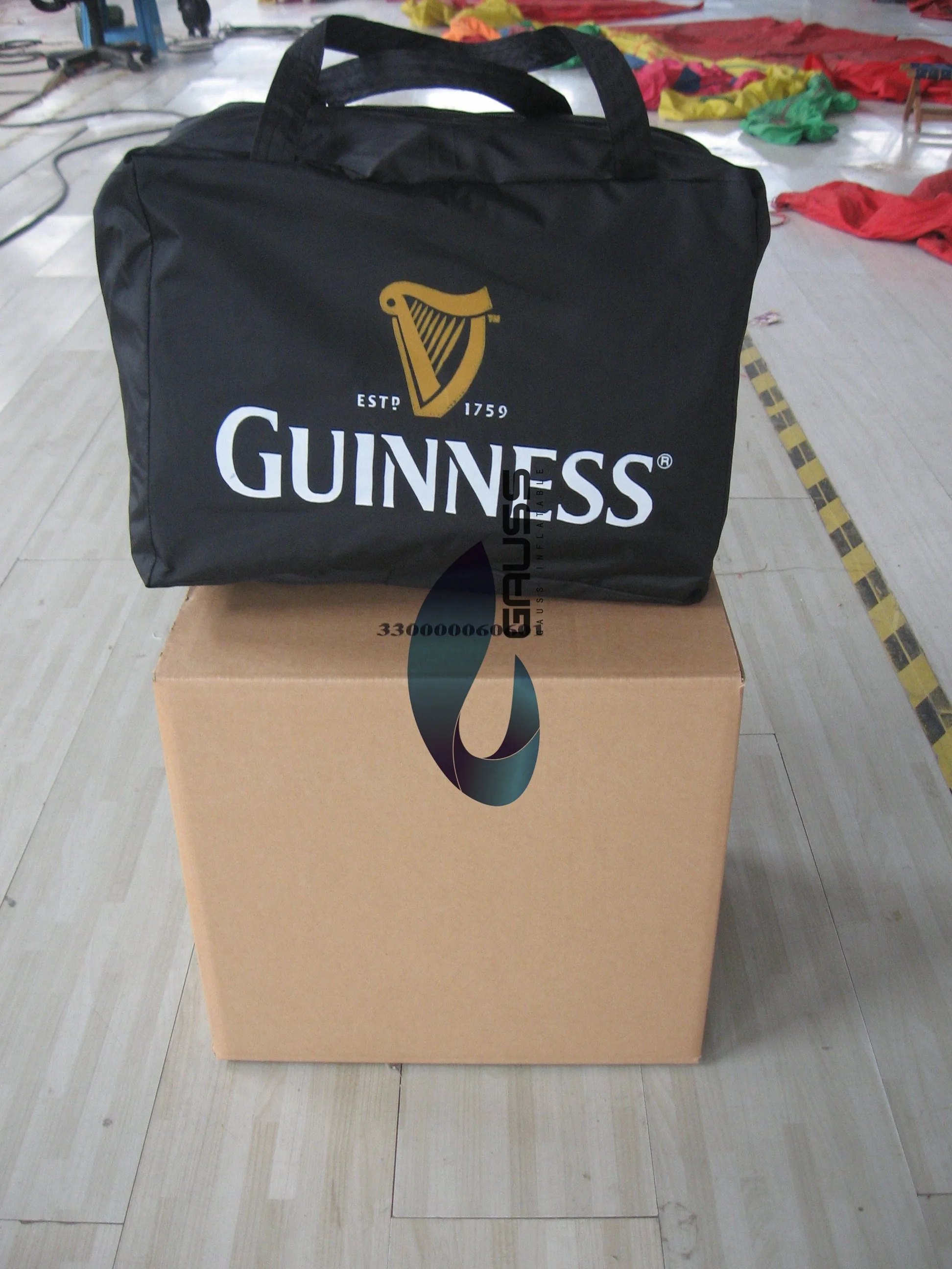 3m High Black Guinness Inflatable Cup Inflatable Bottle For Advertising ...