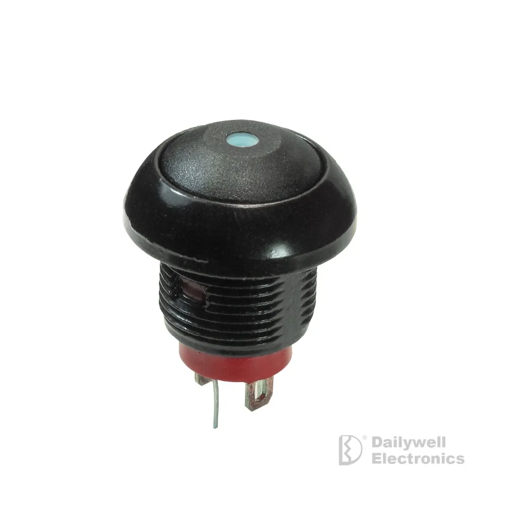 Round Cap Led 12mm Push Button Switch - Buy Round Cap Led Pushbutton ...